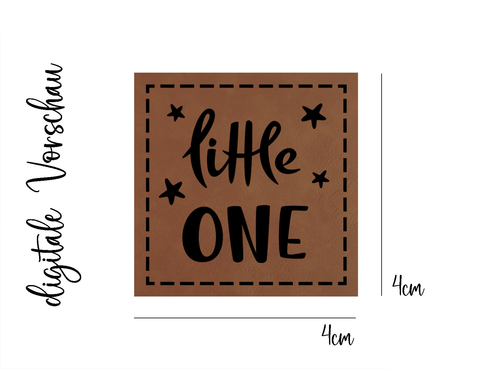 Kunstleder-Label "little one", 4x4cm, Einzelstück – JoMilu - Stoffe ...